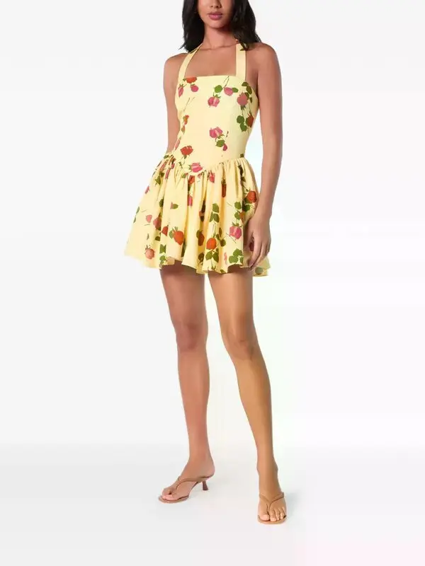 NICHOLAS Amalie Floral-print Halterneck Dress