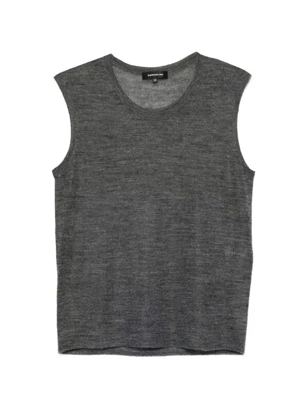 Barbara Bui Sleeveless Crew Neck Vest