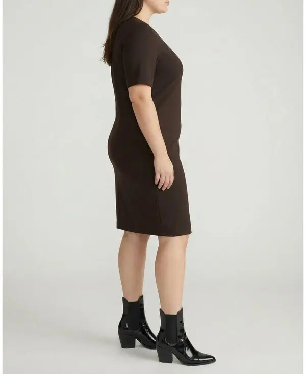 Universal Standard Envelope Neck Ponte Dress - Espresso