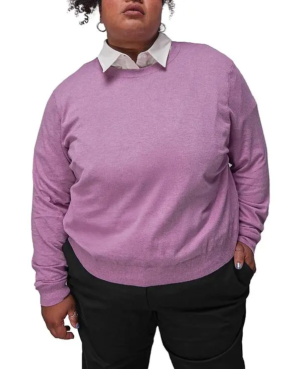 WILDFANG Plus The Everyday Crew Neck Sweater - Mauve