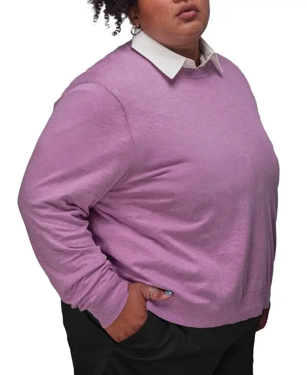 WILDFANG Plus The Everyday Crew Neck Sweater - Mauve