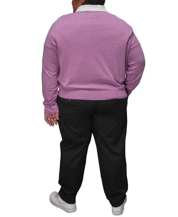 WILDFANG Plus The Everyday Crew Neck Sweater - Mauve