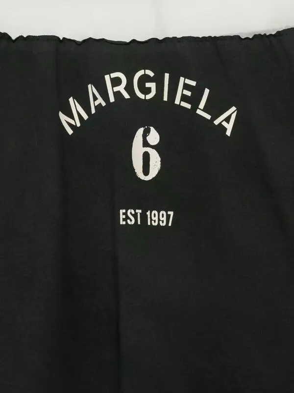 MAISON MARGIELA Sheer Paneled T-shirt - Black