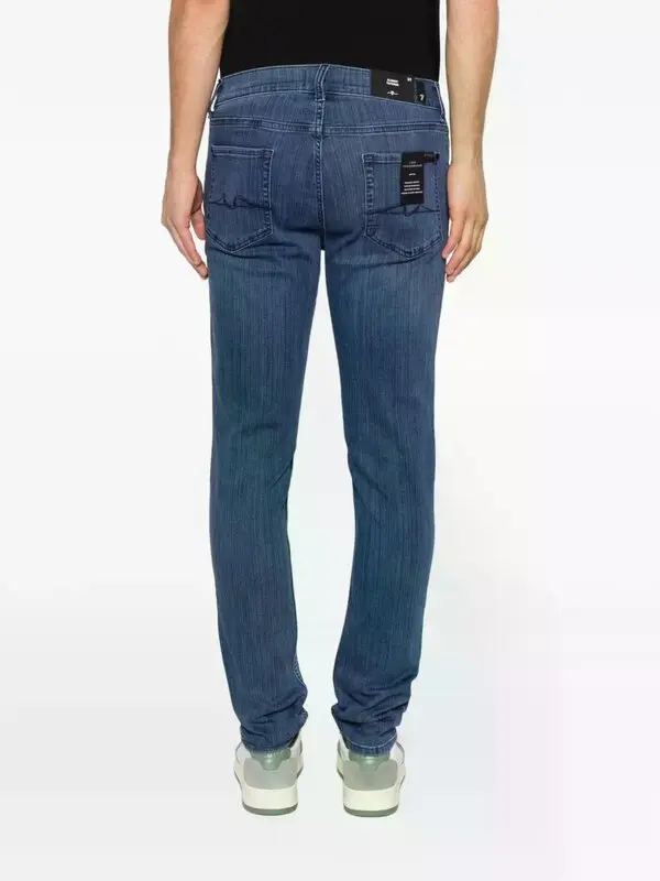 7 For All Mankind Slimmy Whiskered Slim-fit Jeans