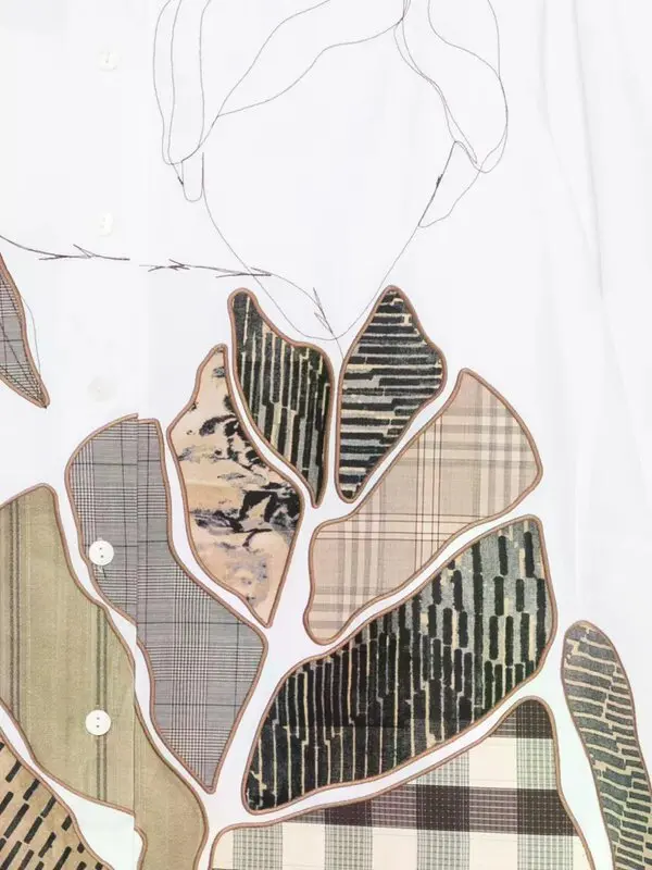 Antonio Marras Patchwork Embroidered Shirt