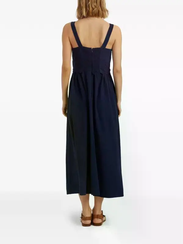 Chinti & Parker Broderie Floral Midi Dress