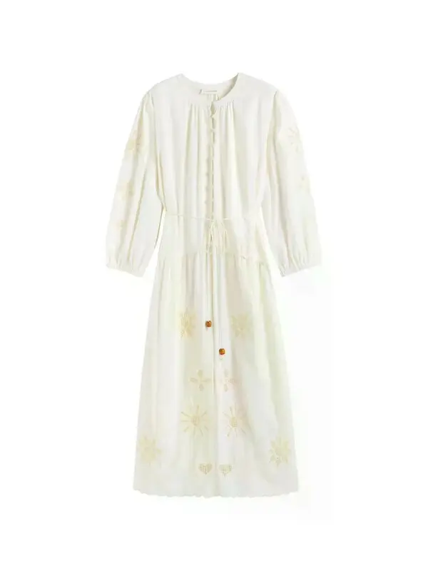 Chinti & Parker Broderie Midi Dress