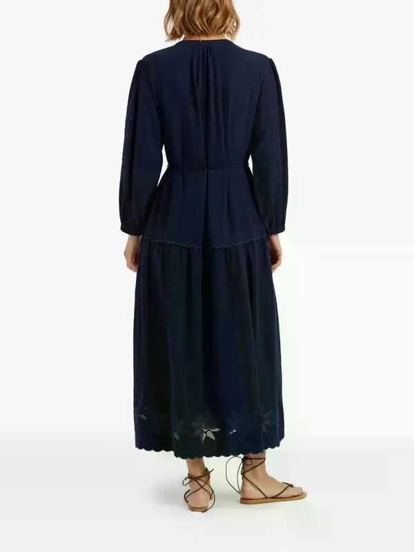 Chinti & Parker Broderie Scalloped Midi Dress