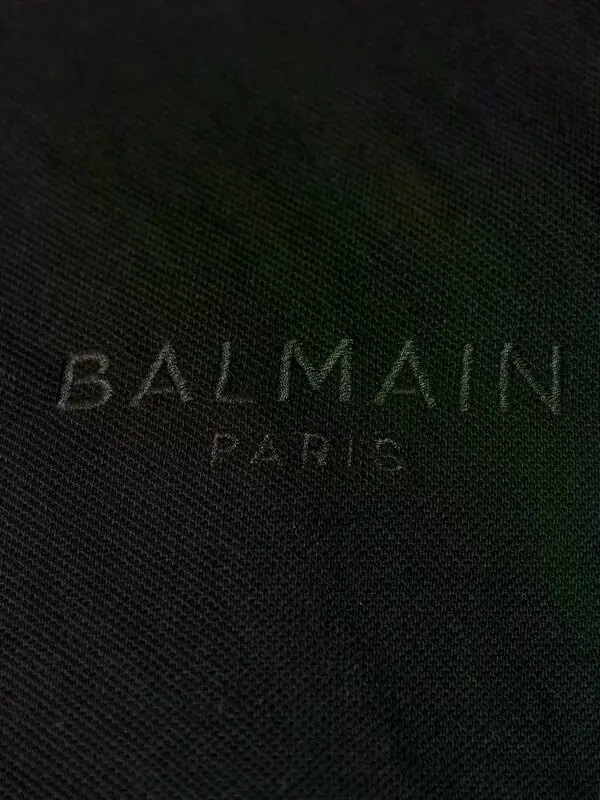 Balmain Logo-embroidered Polo Shirt