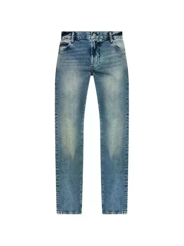 Emporio Armani Faded Straight-leg Jeans