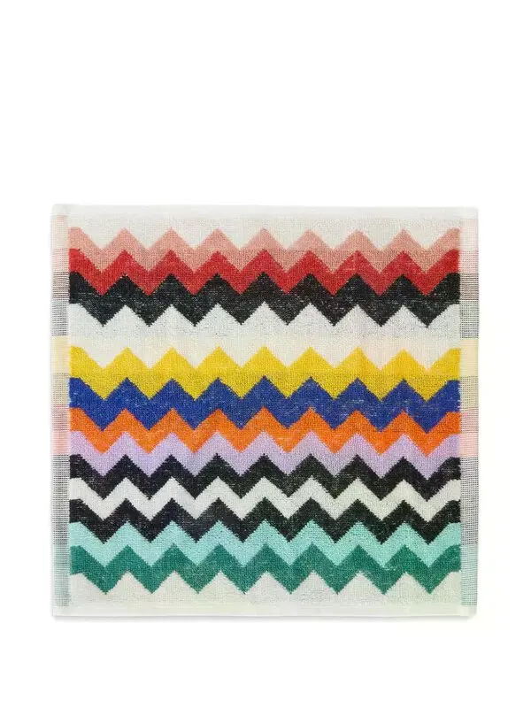 Missoni Zig-zag Face Towels - White