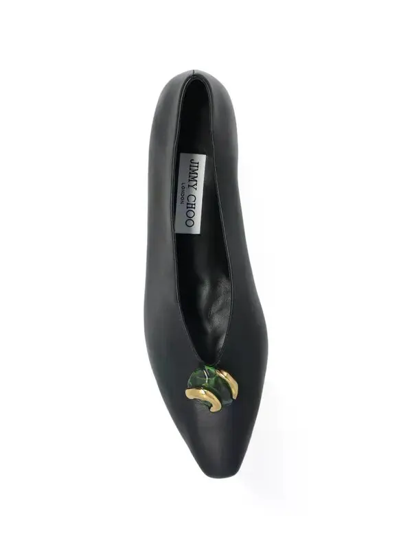 JIMMY CHOO Margot Embellished Ballet Flats