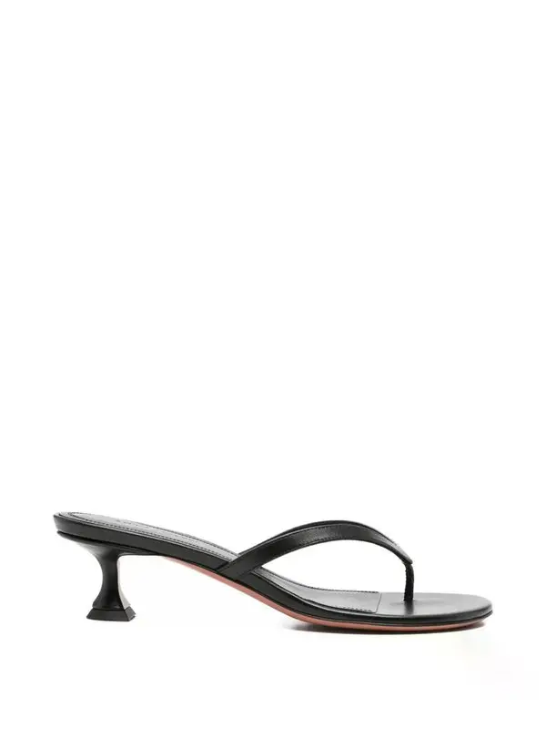 Amina Muaddi Juliette Thong Sandals - Black