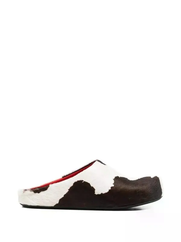 Marni Cow-print Mules