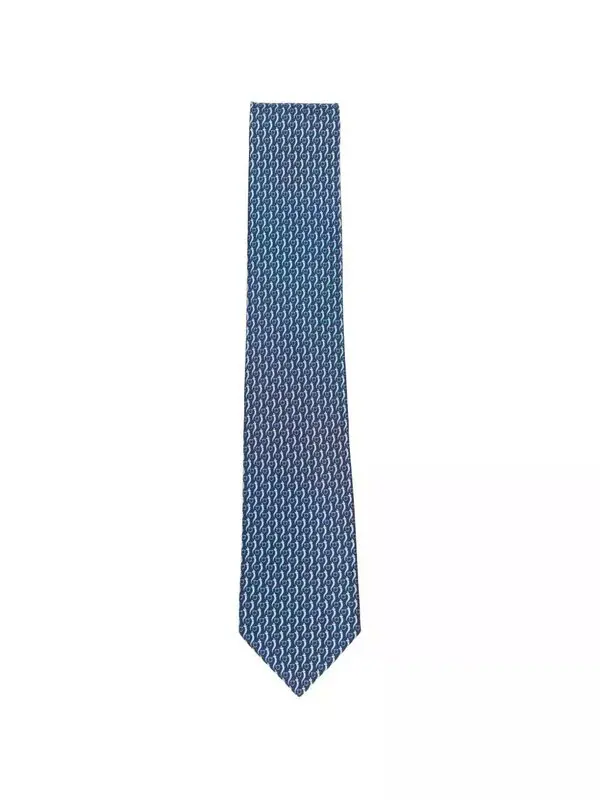 FERRAGAMO Silk Tie - Blue