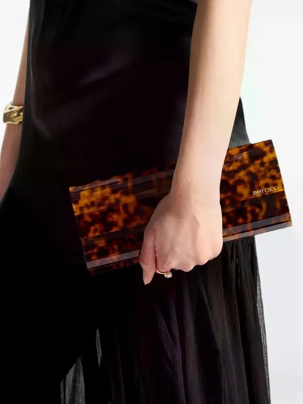 JIMMY CHOO Sweetie Clutch Bag - Brown