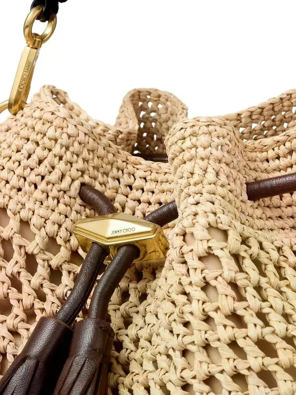 JIMMY CHOO Cinch Beaded Shoulder Bag
