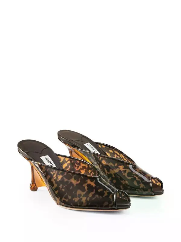 JIMMY CHOO Glace Mules 80 - Brown