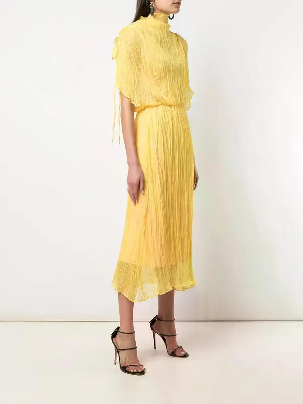 ELLERY Crinkled Midi Dress