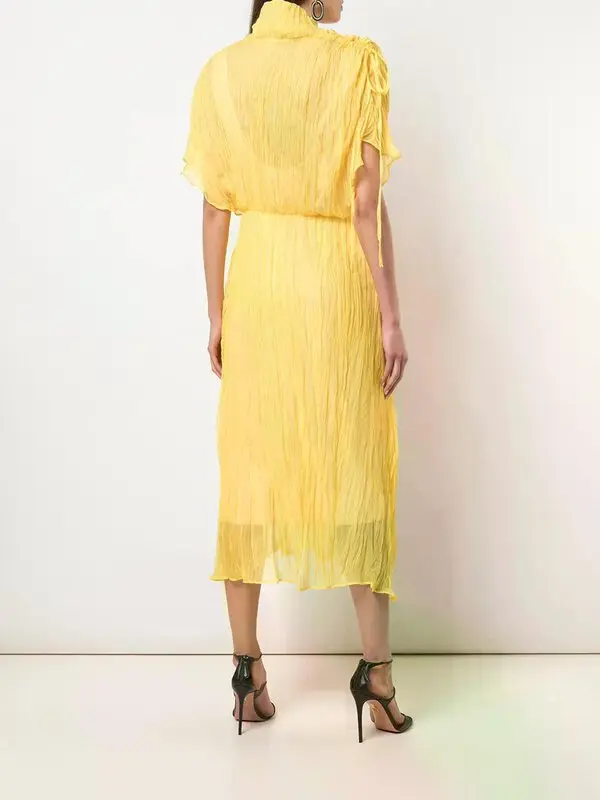 ELLERY Crinkled Midi Dress