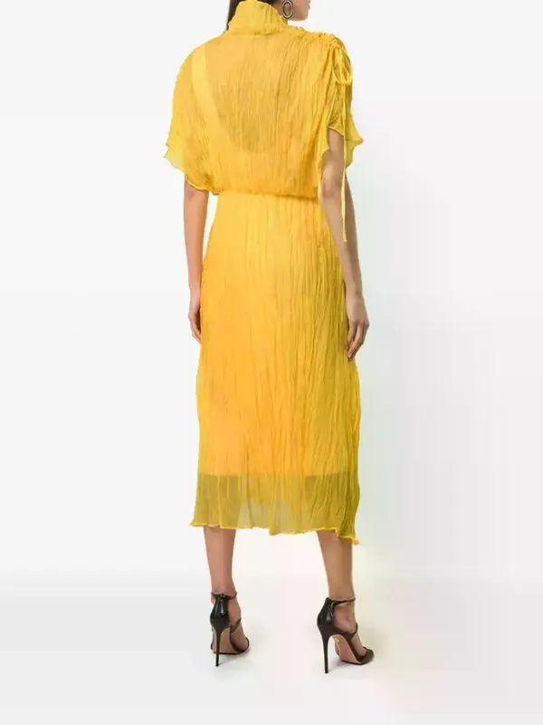 ELLERY Crinkled Midi Dress