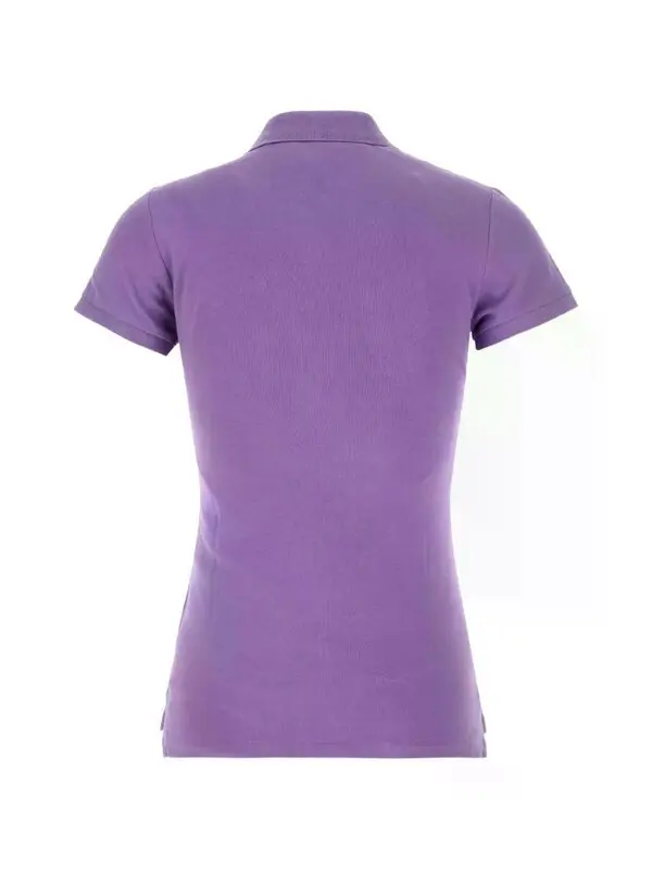 Polo Ralph Lauren Embroidered Piqué Polo Shirt - Purple