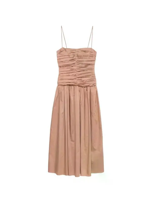 Tove Amina Ruched Bodice Midi Dress