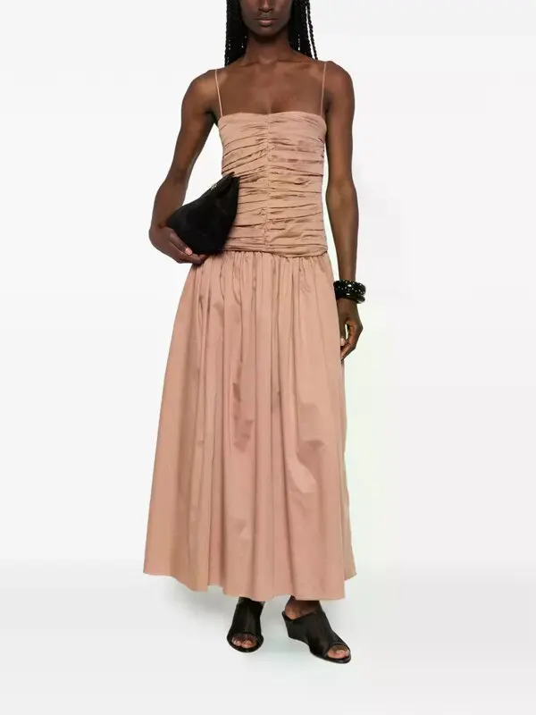 Tove Amina Ruched Bodice Midi Dress