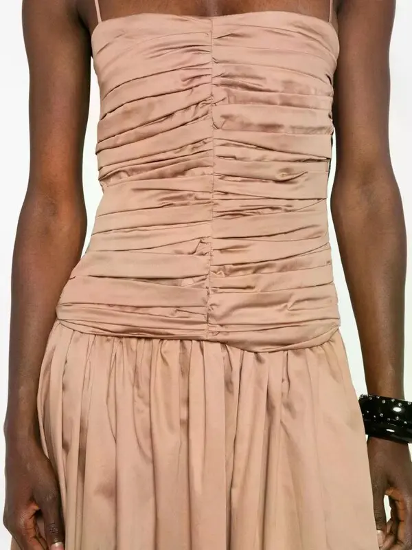 Tove Amina Ruched Bodice Midi Dress