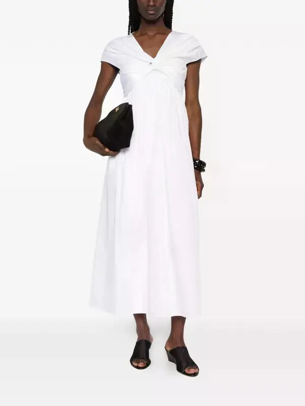 Tove Rafelle Twisted Detail Midi Dress - White