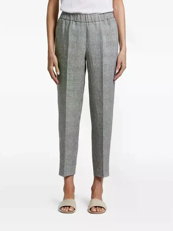 Peserico Check Pattern Trousers