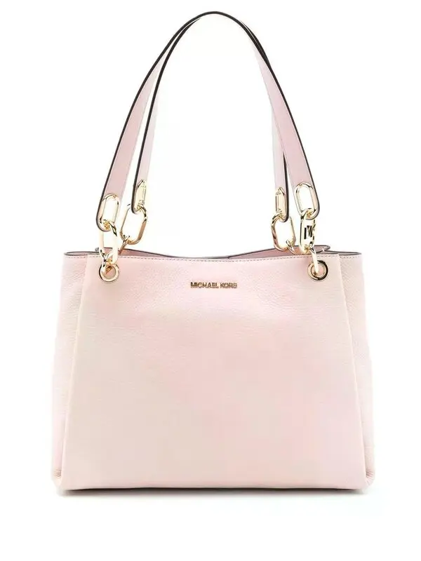 Michael Kors Trisha Leather Shoulder Bag - Neutrals