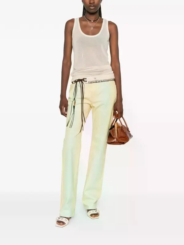 Roberto Cavalli 2000s Ombre-effect Straight Leg Trousers