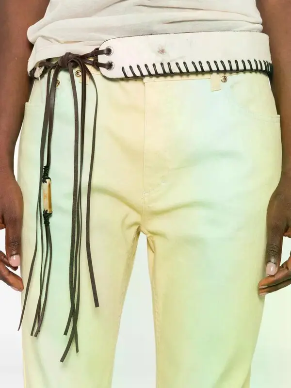 Roberto Cavalli 2000s Ombre-effect Straight Leg Trousers