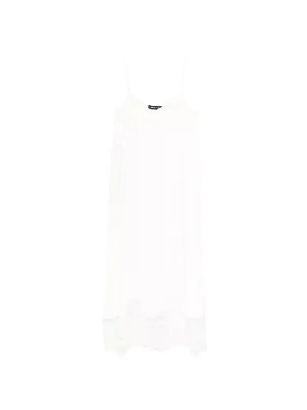 Fabiana Filippi Lace-trim Midi Dress - White