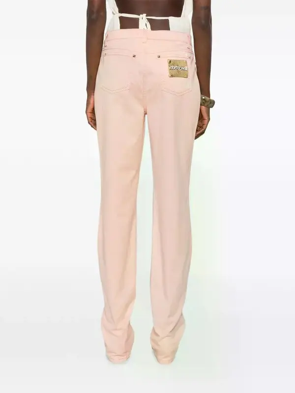 Roberto Cavalli 2000s Logo Patch Trousers