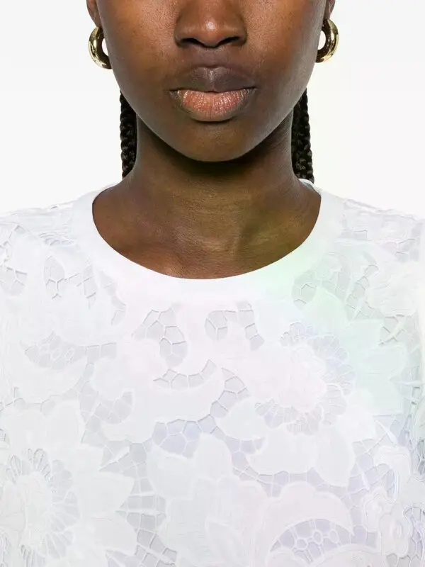 Max Mara Sleeveless Floral Lace Blouse