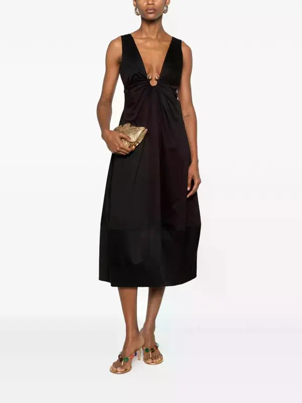 Cult Gaia Ebisu Midi Dress - Black