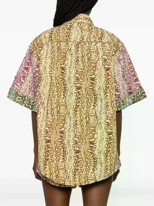 ALEMAIS Alemas Varna Snake-print Shirt