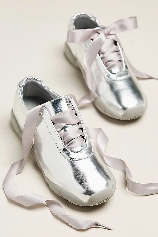 Jw Pei Flavia Ballerina Sneakers - Silver