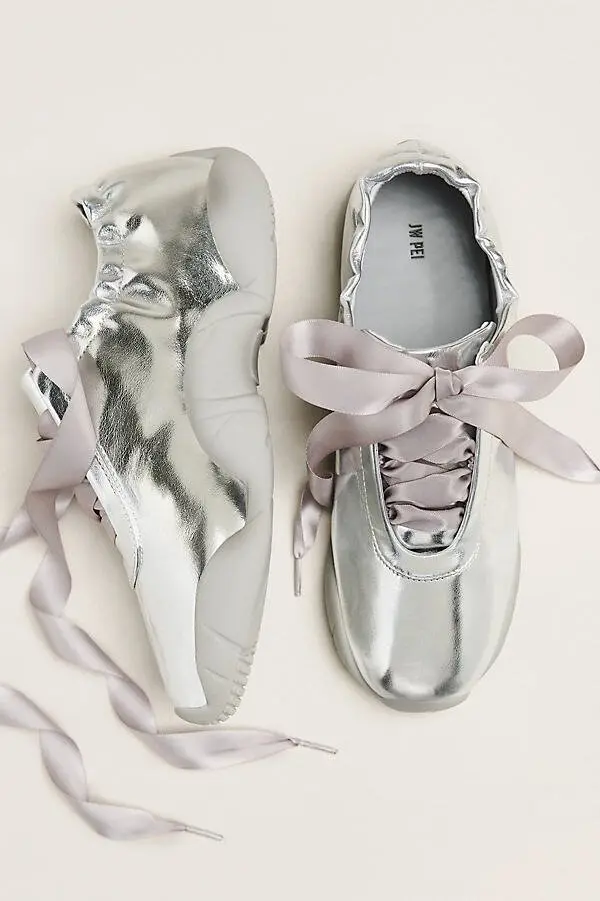 Jw Pei Flavia Ballerina Sneakers - Silver