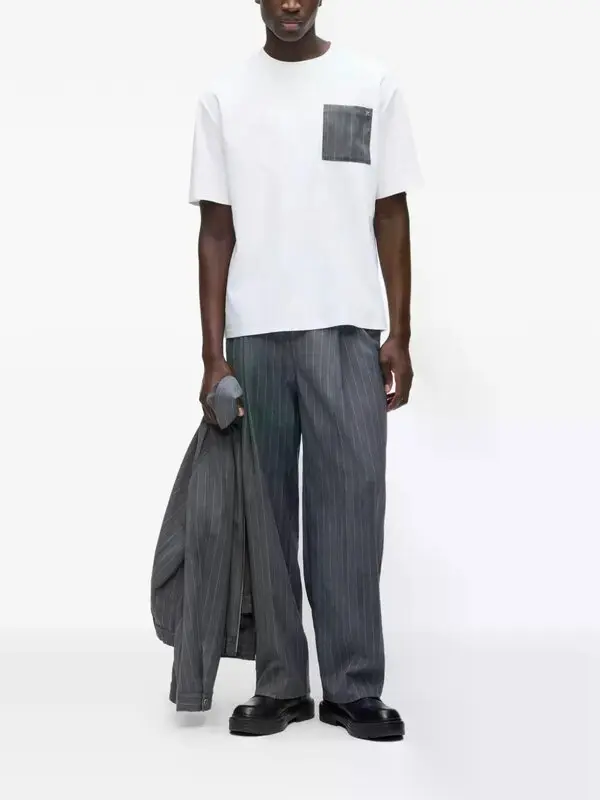 Karl Lagerfeld Pinstripe-pocket T-shirt
