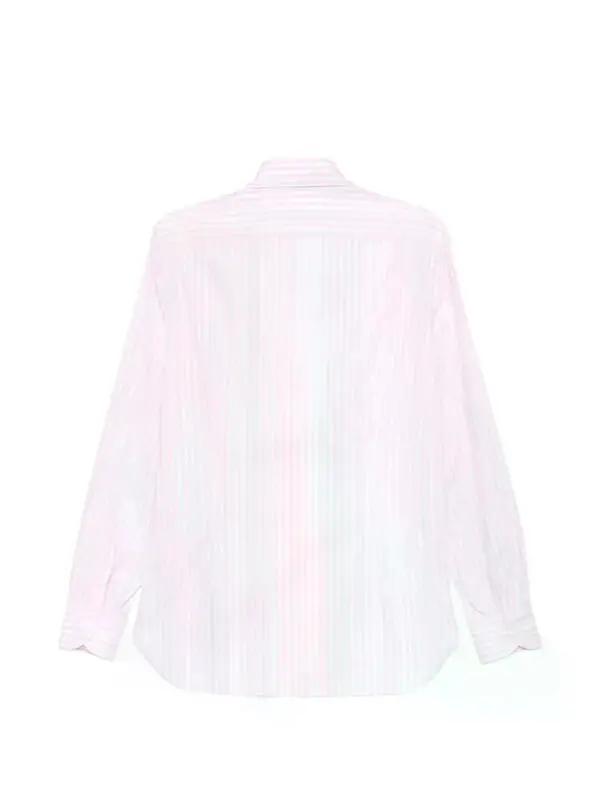 LUIGI BORRELLI Striped Long-sleeve Shirt - Pink