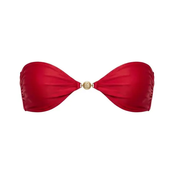SUNKISSED Bandeau Strapless Top - Red