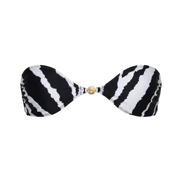 SUNKISSED Le Bandeau Strapless Top - Black/white