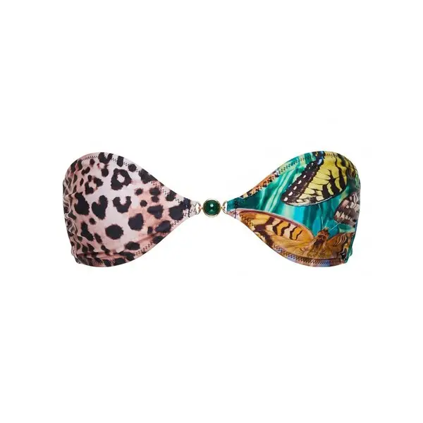SUNKISSED Strapless Bandeau Top - Brown