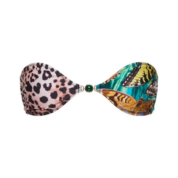 SUNKISSED Strapless Bandeau Top - Brown