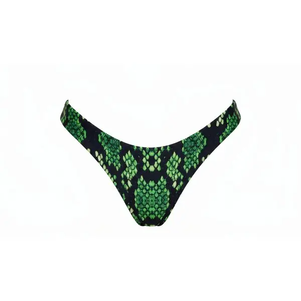 SUNKISSED Sporty High-waisted Cheeky Bottom - Green/black