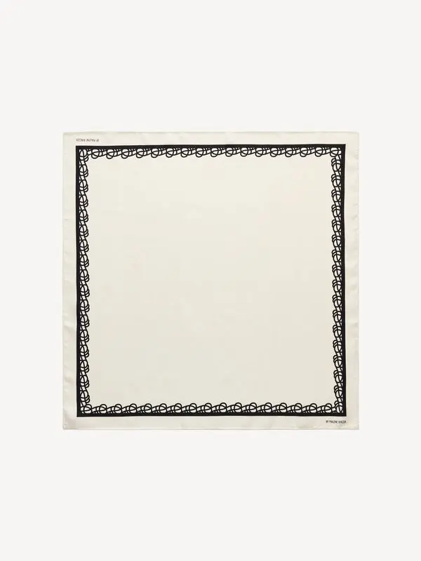 BY MALENE BIRGER Ossa Silk Scarf - Soft White