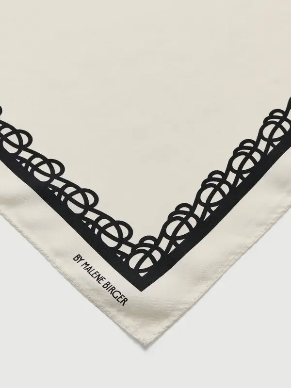 BY MALENE BIRGER Olla Silk Scarf - Soft White